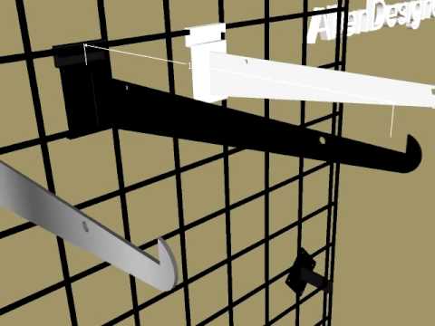 12 Inch Gridwall Shelf Brackets.avi