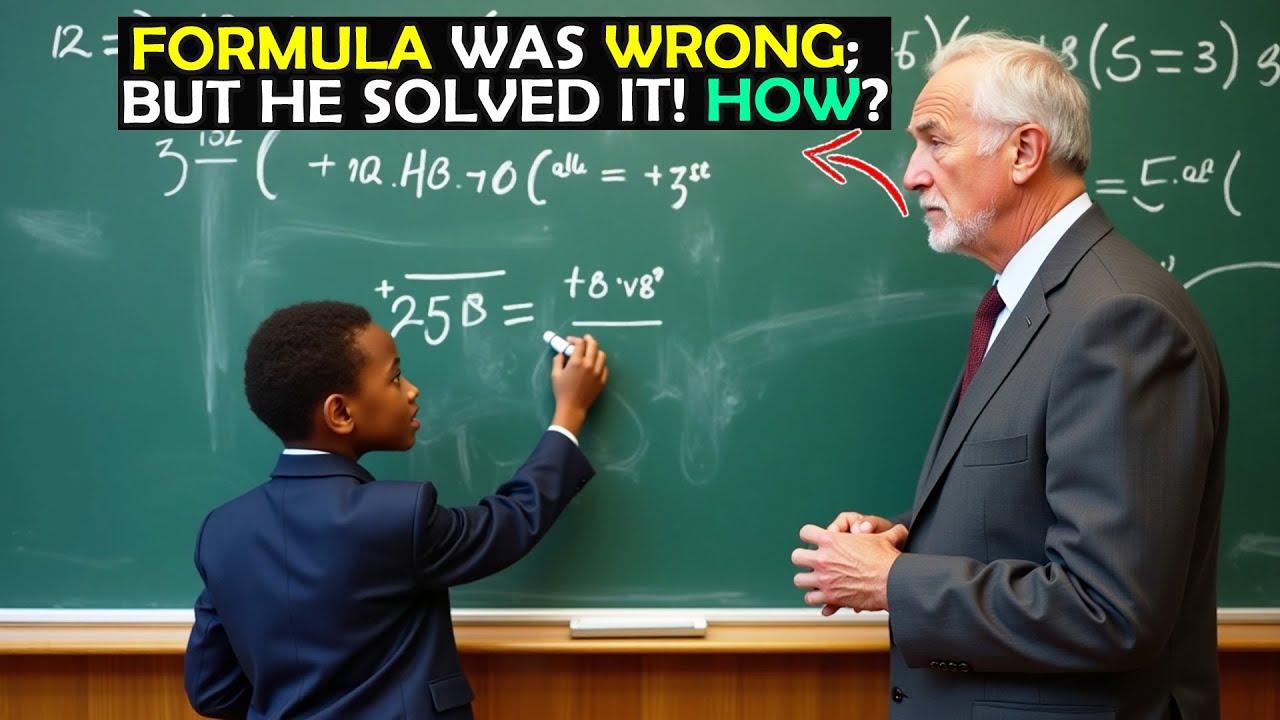Math Professor Wrote Wrong Equation on the Board to Test a Black Student—But He Was a Genius Student