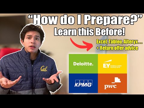 What I wish I knew before my Big 4 Internship (+preperation tips)