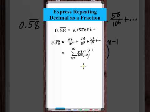 Repeating Decimal | 0.58585858...
