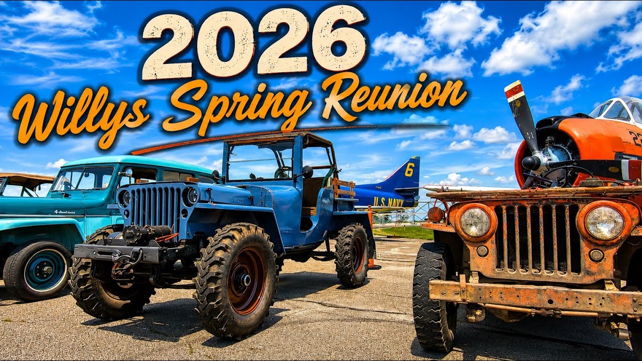 Vintage Willys Jeeps at the Spring Reunion! 