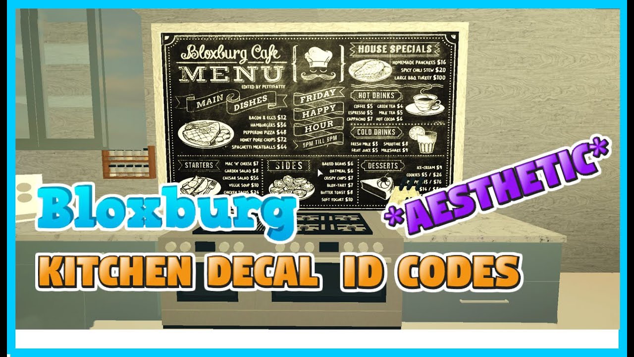Kitchen DECAL codes | Welcome to Bloxburg