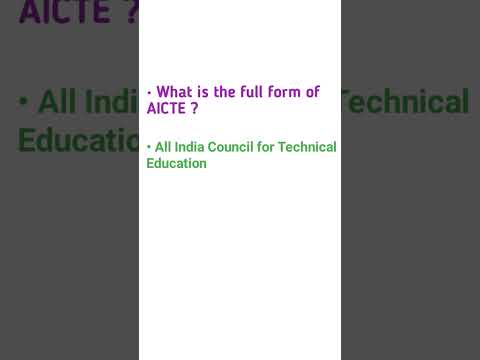 Full form of AICTE