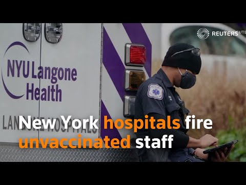 New York hospitals fire unvaccinated staff