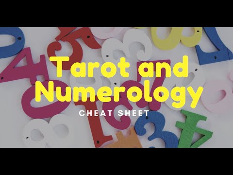 FREE Tarot Number Cheat Sheet - The 2s