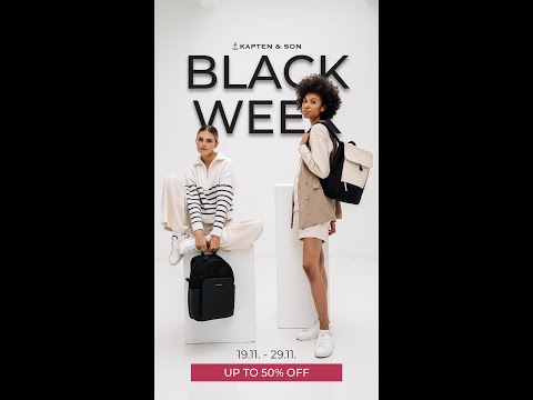BLACK WEEK @ KAPTEN & SON HAS STARTED! SHOP WITH UP TO 50% OFF 💥⚡️ #bekapten #kaptenandson