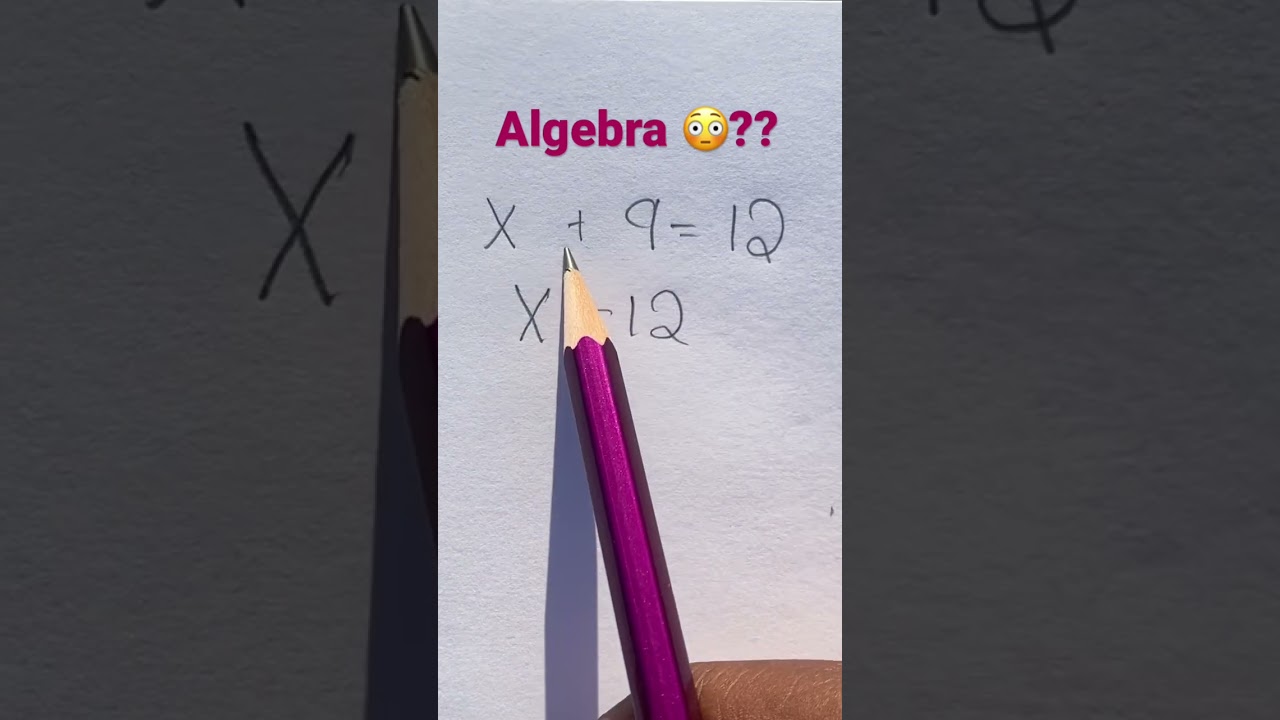 How To Do Algebra 😳❔