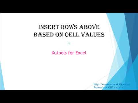 How To Auto Insert Row Based On Cell Value In Excel?