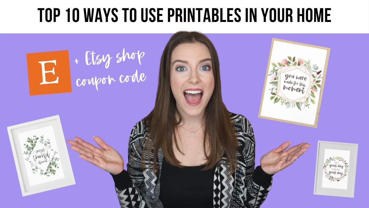 Wall Art Printables from Etsy: TOP 10 Tips for Decorating with Printables