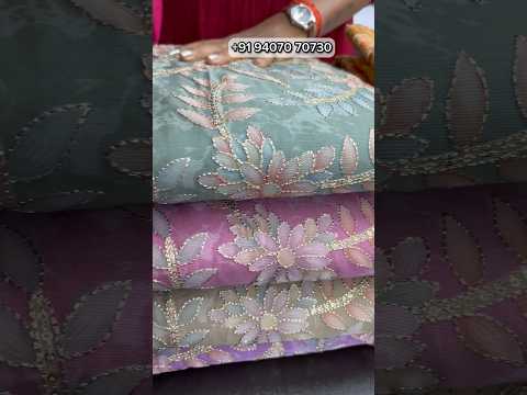 Boutique Fabric Manufacturer | Ladies Suit Wholesale Market | Organza Party Wear Suits