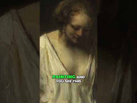 What type of brushes did Rembrandt use for his paintings?