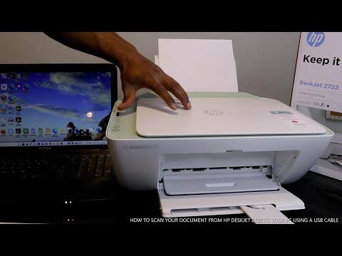 How to Scan Your Document From HP Deskjet To Your PC Using a USB Cable