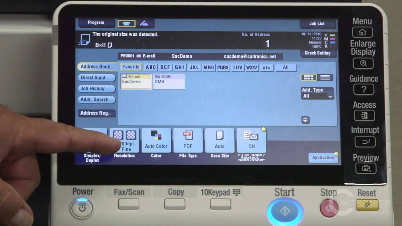 How to setup SMB scanning on the Konica Minolta Bizhub Copier