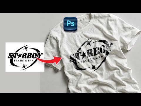 Adobe Photoshop Tutorial Add Logo or design on t shirt