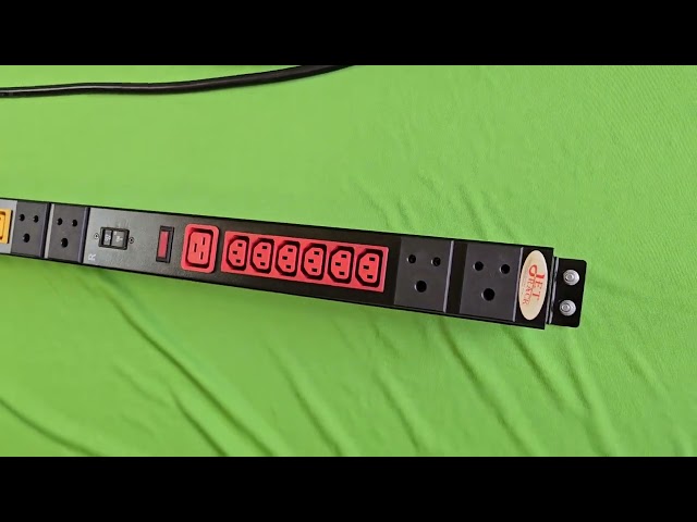 Analog Round Pin Power Distribution Units - Grey Color Analog Single Phase Power Distribution ...