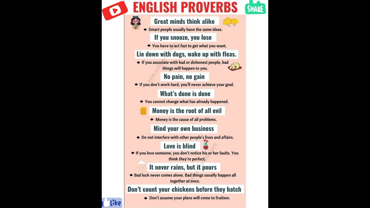 English Proverbs #shortsvideo