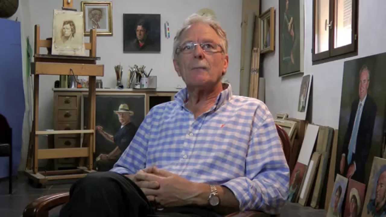 Ben lustenhouwer talking about portrait painting.