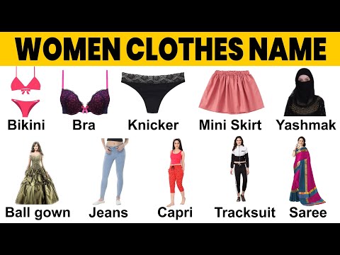 Clothing Vocabulary for Women | Women Clothing Vocabulary | Clothes Vocabulary with pictures
