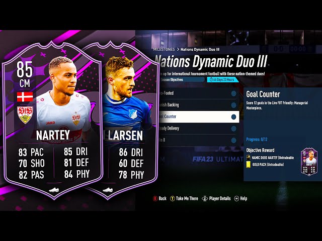 FIFA 23 Ultimate Team Dynamic Duos Larsen and Nartey objective: How to ...