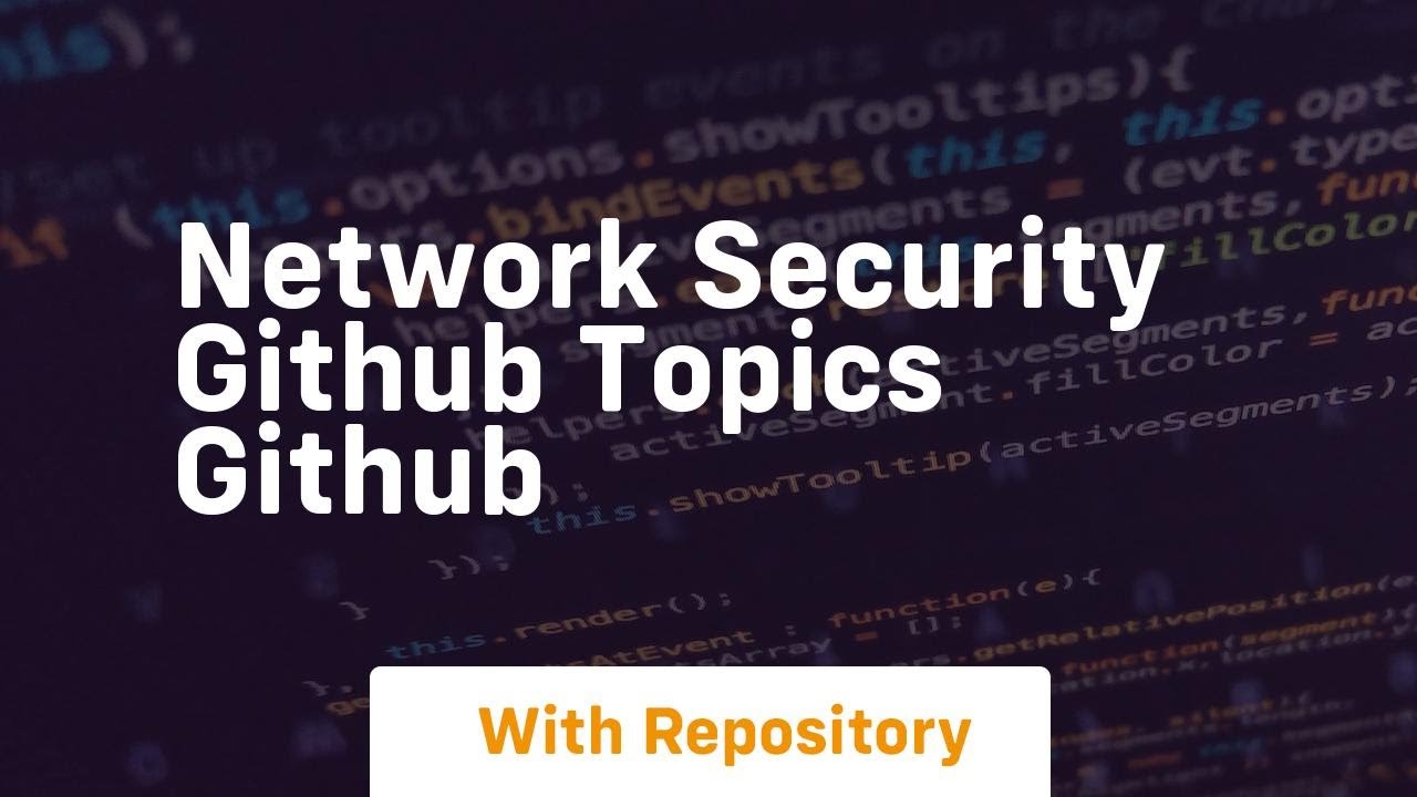 network security github topics github