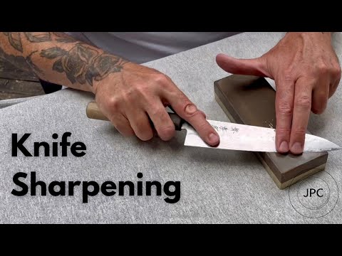 How to Sharpen a Japanese (or Any) Knife with a 1000/6000 Grit Whet Stone