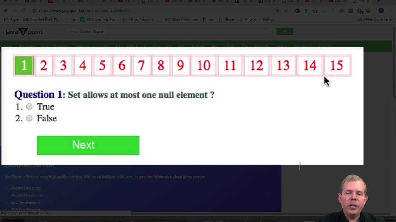 Java collections quiz