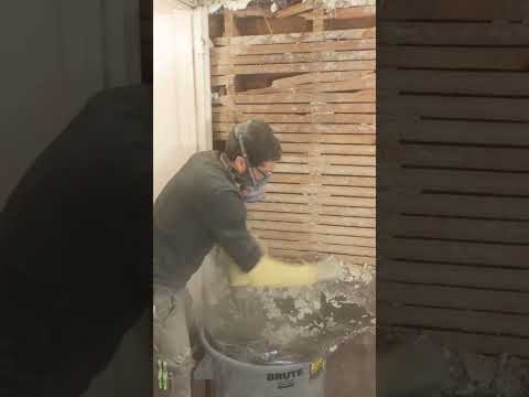 How to Remove Plaster Walls - #shorts