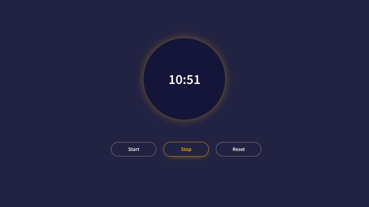 JavaScript Stopwatch | Fun Beginner JavaScript Project With HTML, CSS & JS