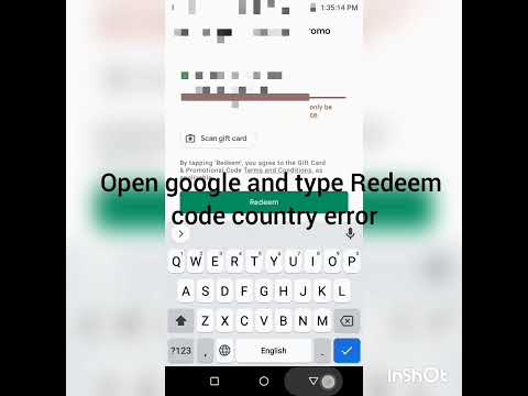 Google play store Redeem code country problem solve✅#Shorts