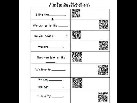 How to use sentence starters