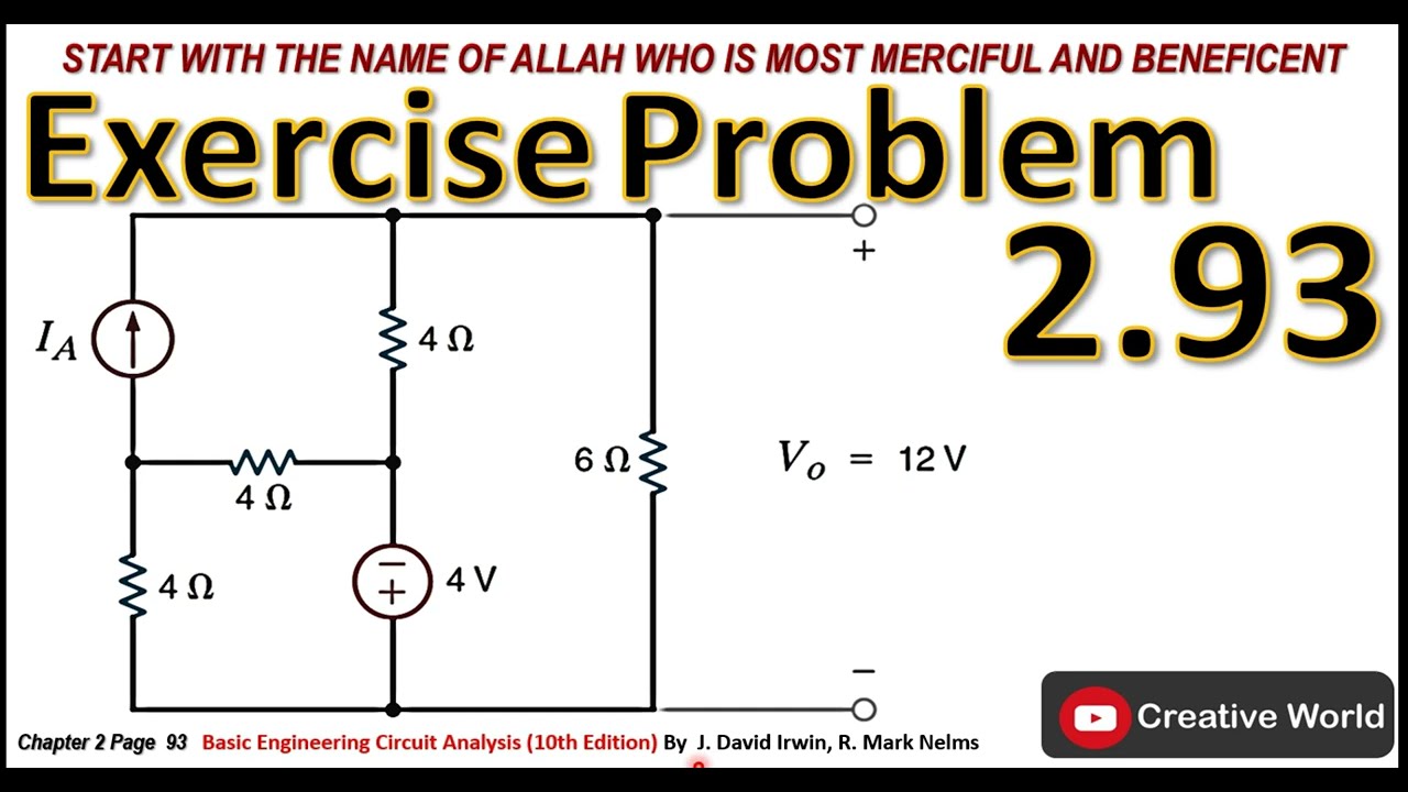 Chapter 2 Exercise Problems 2.93 Solution | Linear Circuit Analysis