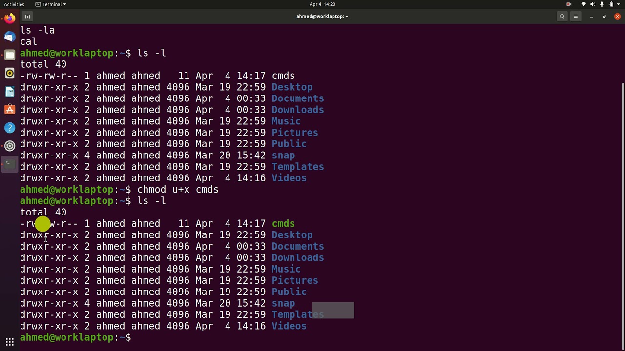 OS Lab 1 - Shell scripts & Chmod