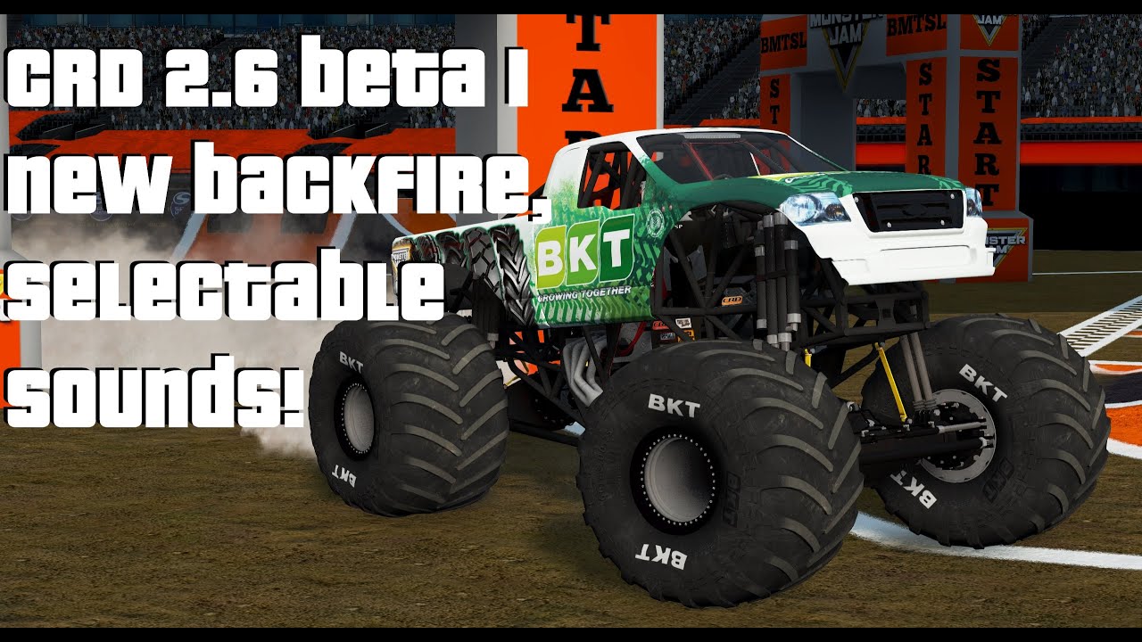 BeamNG.Drive Monster Jam; CRD 2.6 Beta 1; Brand new sounds!