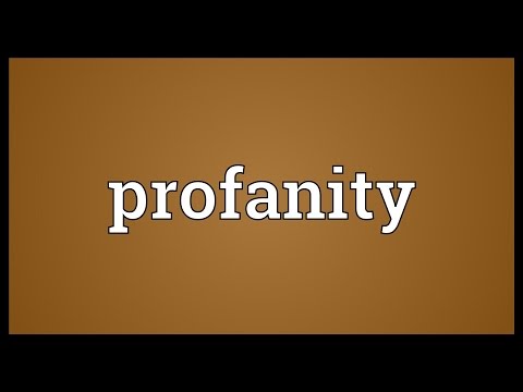 Profanity Meaning