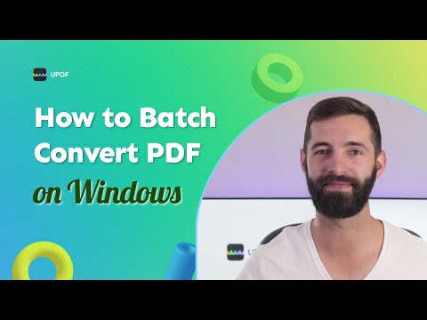 How to Batch Convert PDF on Windows? (To Any Format)
