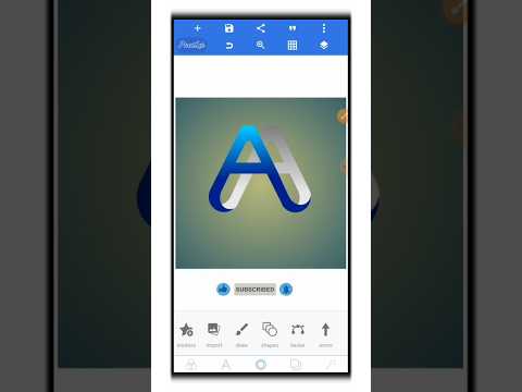 A professional logo design in pixellab | Pixellab App me 3D Logo Kaise Banaya | Junaid Edits