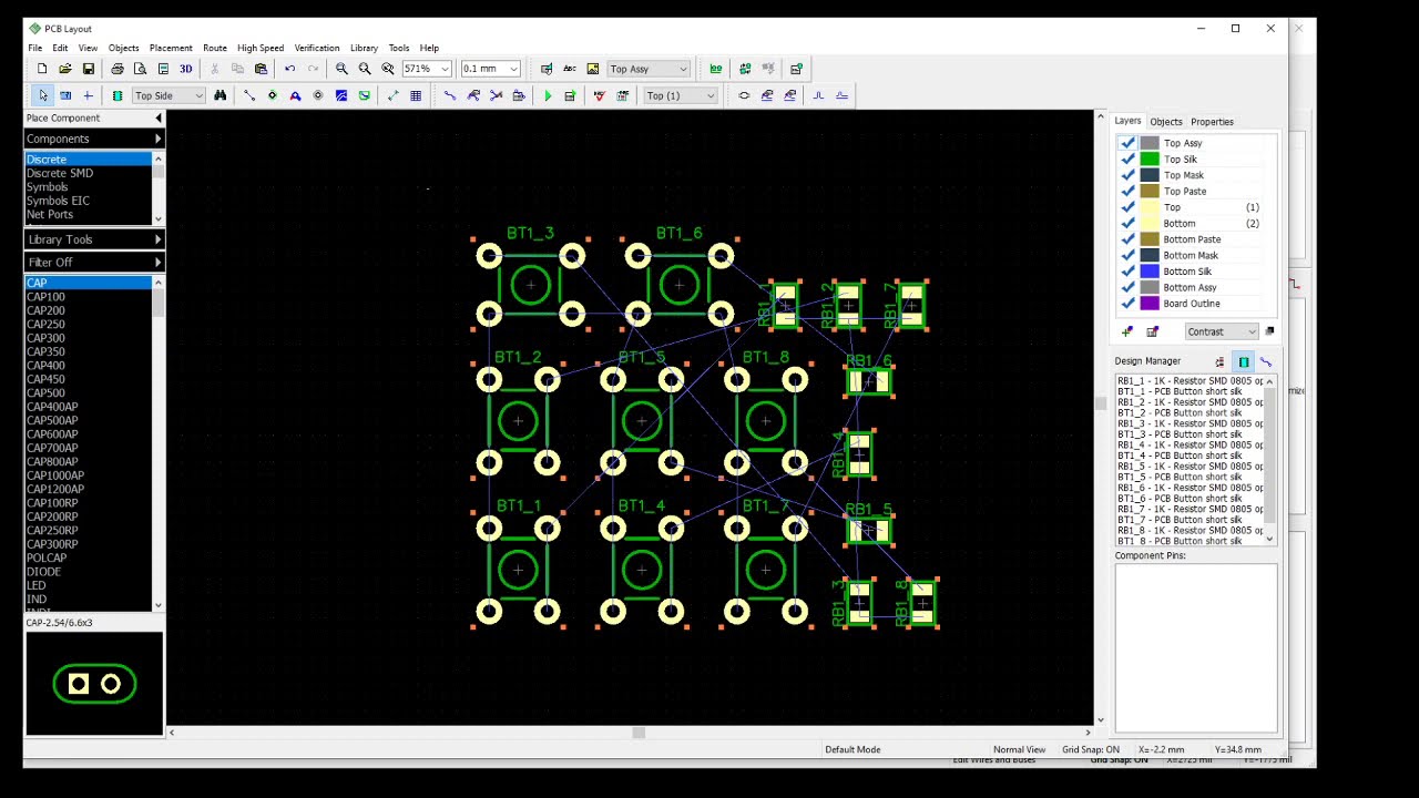 DipTrace Hierarchy Blocks - Pattern Repetition