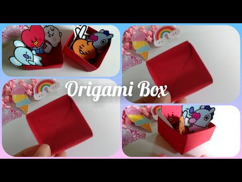 Easy Origami Box Tutorial - Easiest Method - Jojo Art and Craft