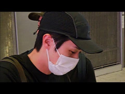 Choi Woo-shik 최우식 arrival @ Charles de Gaulle Airport in Paris for the Ami PFW Event
