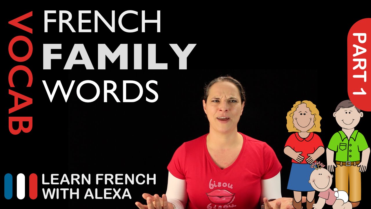 Family Words in French Part 1 (basic French vocabulary from Learn French With Alexa)