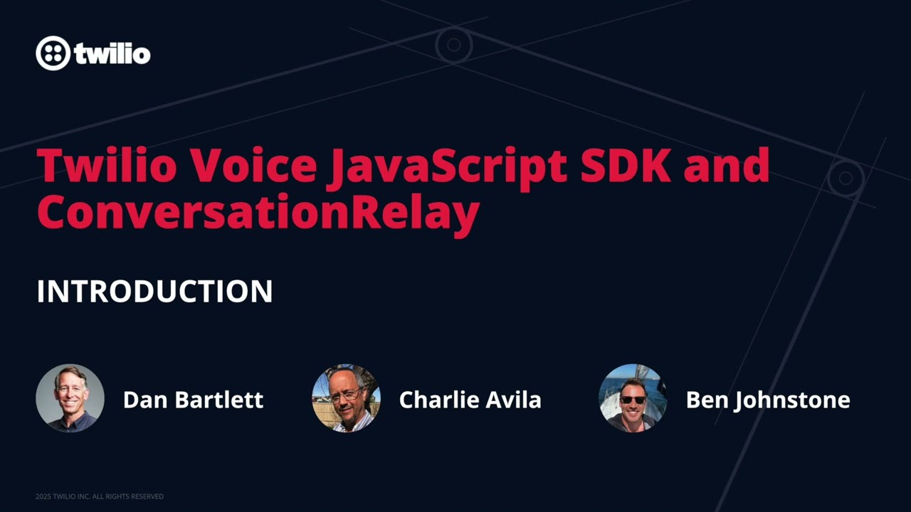 Introduction to the Twilio Voice Javascript SDK and ConversationRelay Demo Application