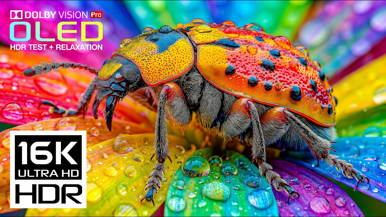 PIXELS ON FIRE: Massive OLED HDR TEST | 16K Nature Dolby Vision 120fps (8K/4K Video TV)