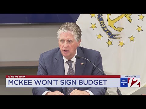McKee won't sign budget, but will allow it to pass