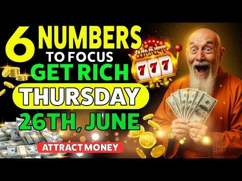 6 LUCKY NUMBERS TO FOCUS and GET RICH On JUNE 26th, 2025 | Buddhist Teachings