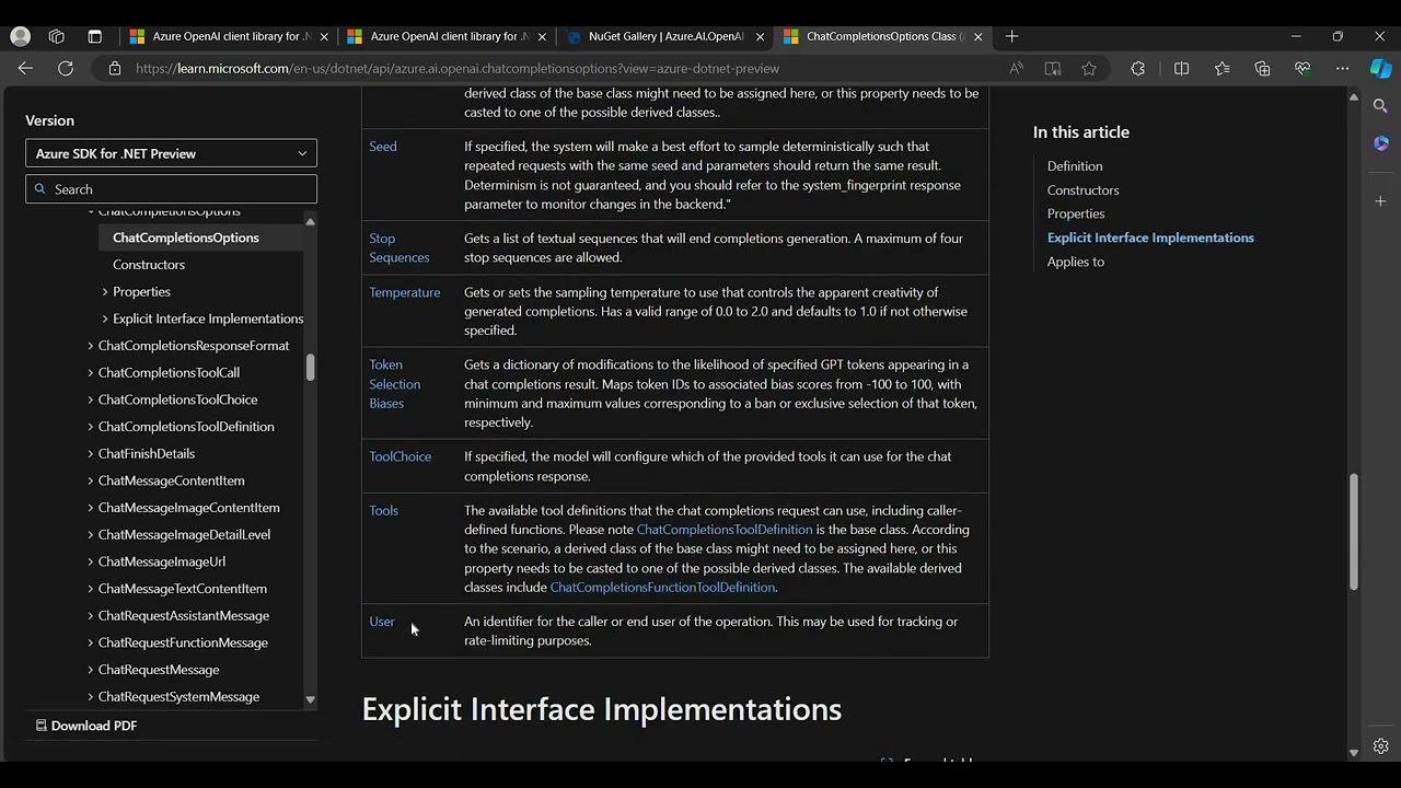 Console Application Chat Completion | Azure OpenAI Tutorial