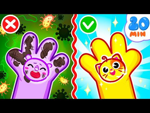 ✋🤚Wash Your Hands Before Eat for Kids | Funny Songs For Baby & Nursery Rhymes by Toddler Zoo