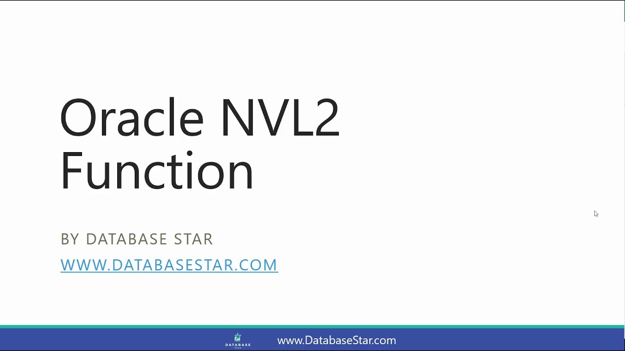 Oracle NVL2 Function