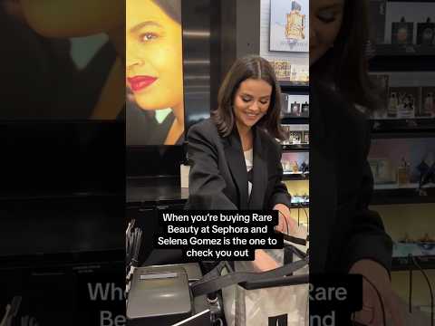 Not Selena Gomez being my cashier at Sephora #rarebeauty #shorts