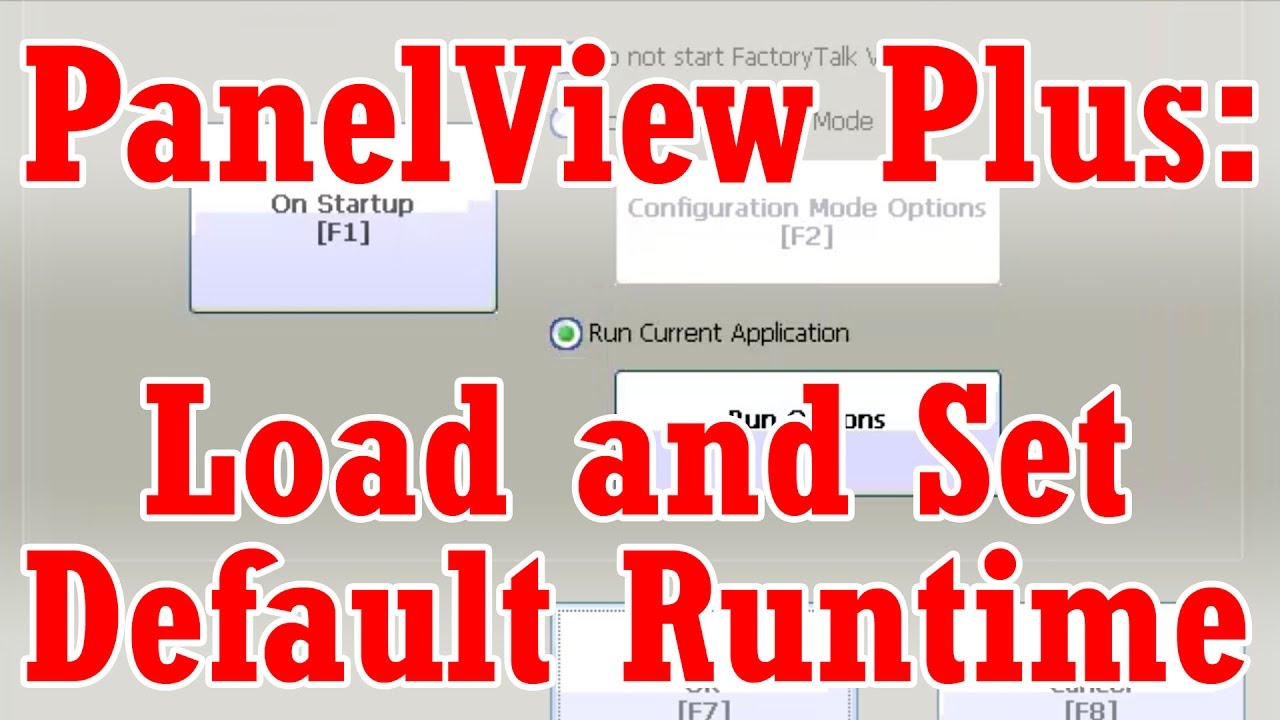 Load and Set PanelView Plus Default Runtime Application