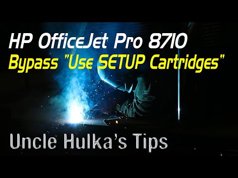 HP OfficeJet Pro 8710 Printer – Use SETUP Cartridges